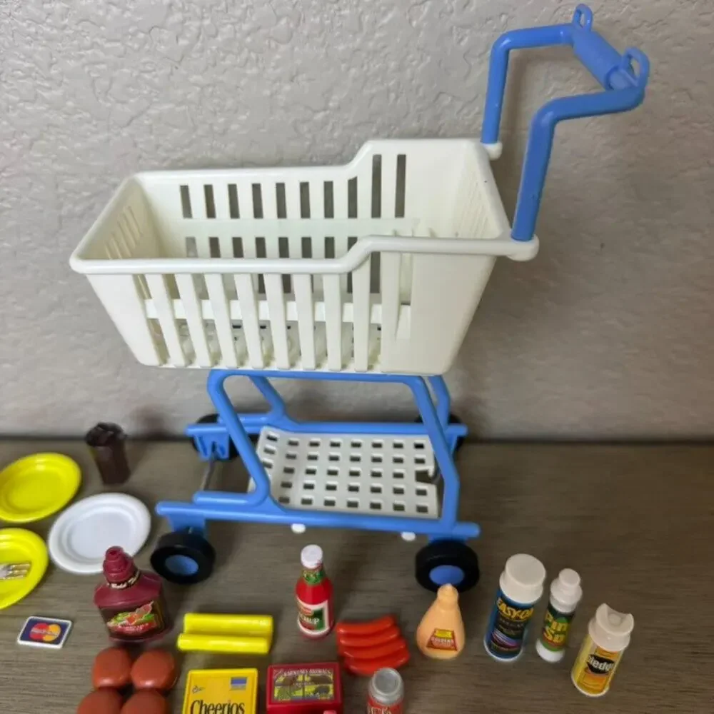 Barbie | Toys | Vintage Barbie Shoppin Fun Cart And Groceries | Poshmark